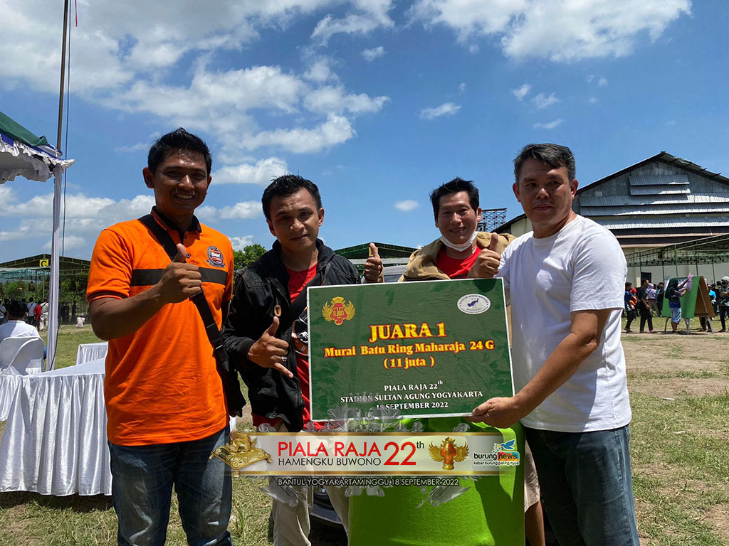 DATA JUARA PIALA RAJA 2022 - BurungNews